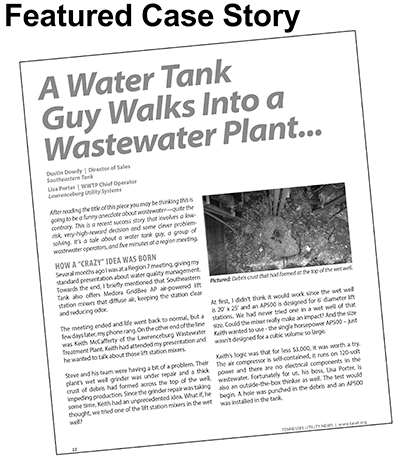 AP500 Air-Powered Wet Well Mixer | www.ixomwatercare.com